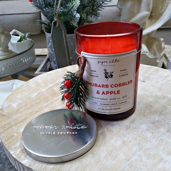 Paper White Candle Co. | Accents | New Rhubarb Cobbler Apple Scented ...